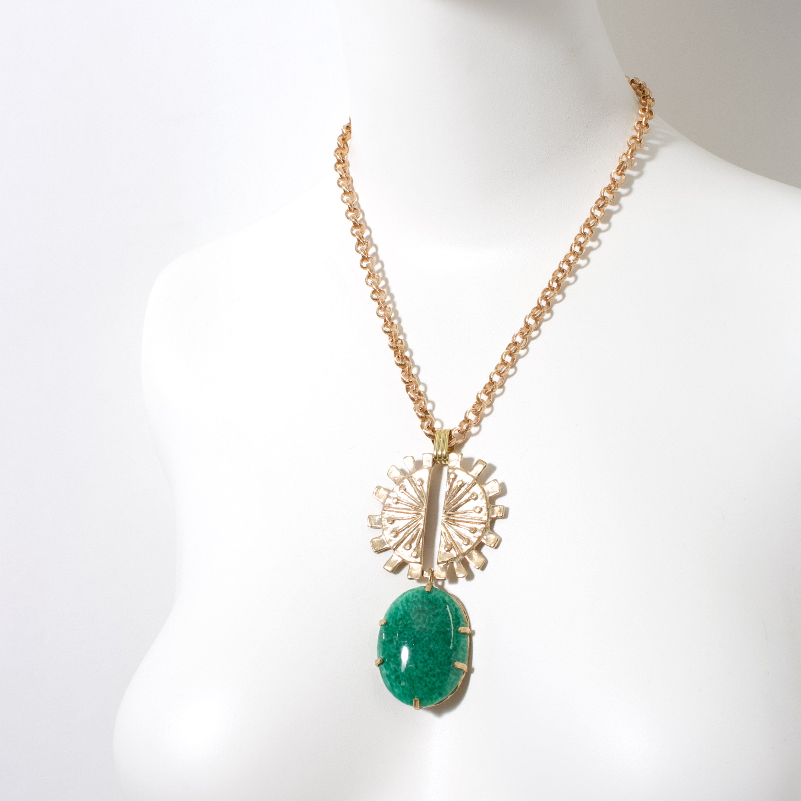 SUNDIAL PENDANT – CASTLECLIFF || Sustainably Crafted Jewelry, Handmade ...
