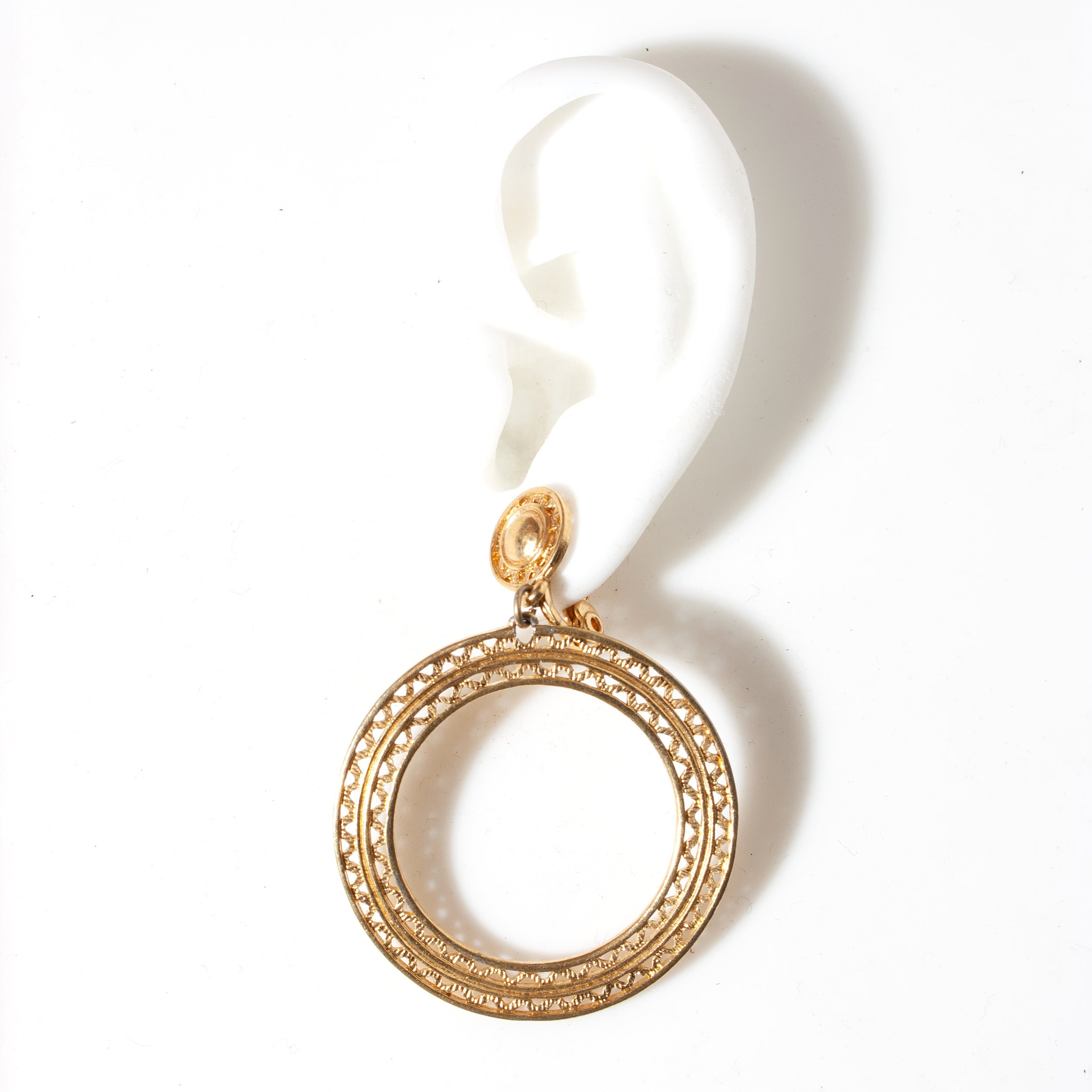 OPEN WORK HOOP EARRING // MONET // CASTLECLIFF – CASTLECLIFF ...