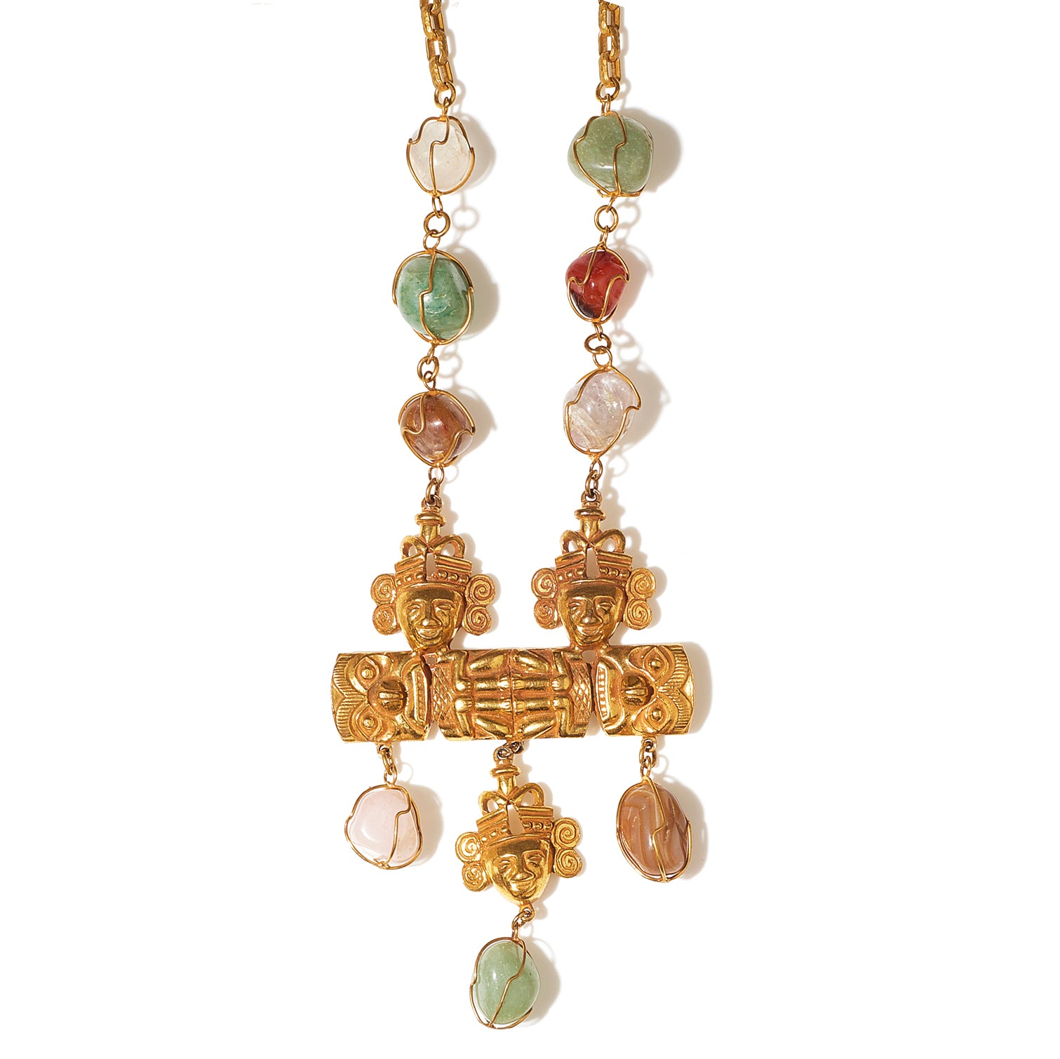 SEMI-PRECIOUS AZTEC NECKLACE // CASTLECLIFF – CASTLECLIFF ...